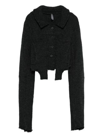 Rundholz veste à coupe crop - Gris