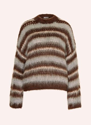 Brunello Cucinelli Brunello Cucinelli Mohair-Pullover braun
