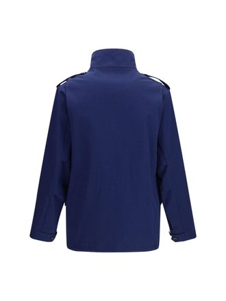 Valentino Mens Vlogo Signature Caban Jacket Bluette Cotton