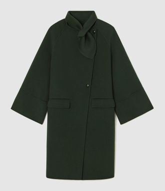 Tara Jarmon Manteau Mocca Vert Anglais