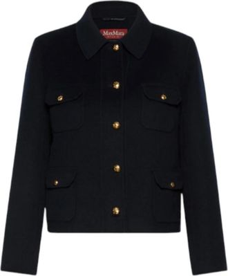 Max Mara College Jacke - - Jackets - Damen - Blau - L