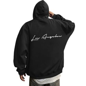 Generic Sweat a Capuche Homme Sweatshirt Hooded Sweats &agrave; Capuche Homme avec Imprim&eacute; Lettre, Id&eacute;al pour Le Confort Quotidien