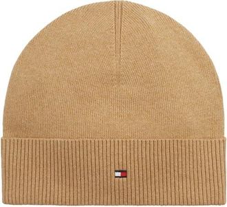 Tommy Hilfiger TH Flag AM0AM14068 Bonnet l&eacute;ger pour Homme, Beige, Taille Unique, Beige (Bois flott&eacute; Taupe), Taille Unique
