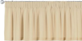 Dekoria Kurzgardine mit Kräuselband Schal Gardine Dekoschal 130 x 40 cm vanille