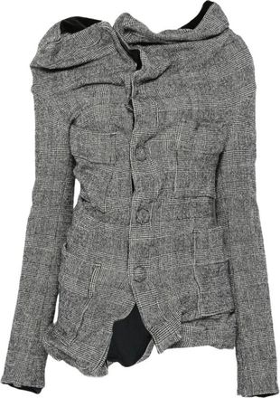 Junya Watanabe Asymmetrischer Blazer - - Jackets - Damen - Grau - L