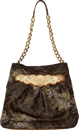 Louis Vuitton Hobo Bags - Louis Vuitton Limited Edition Monogram Dentelle He - Gr. unisize - in Braun - f&uuml;r Damen