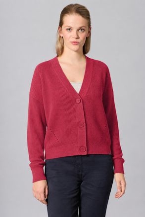 Hempage Hempage Damen vegan Cardigan Timeless Barolo Rot