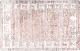 vidaXL Tapis lavable antidérapant 160x230 cm Beige