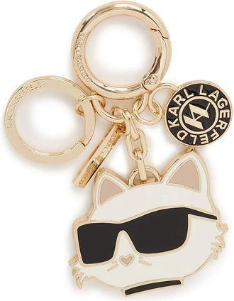 Karl Lagerfeld Schl&uuml;ssel- & Taschenanh&auml;nger - IKON CHOUPETTE-SCHL&Uuml;SSELANH&Auml;NGER - Gr. unisize - in Gold - f&uuml;r Damen