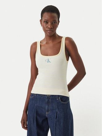 Calvin Klein Jeans Top LV047F832G Gelb Slim Fit