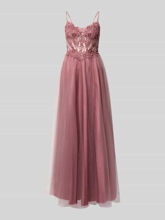 Laona Maxikleid mit Stitchings und Pailetten