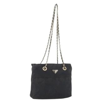 Prada Pre-owned Vintage Schultertasche aus Nylon - - Pre-owned - Damen - Schwarzk - ONE SIZE
