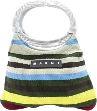Marni unisex, Pre-owned, Multicolore, Taille: ONE Size Sac fourre-tout en coton Pre-owned Market Boat