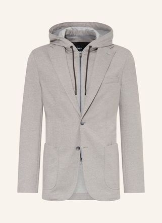 HUGO BOSS Sakko Hanry Slim Fit Mit Herausnehmbarer Blende grau