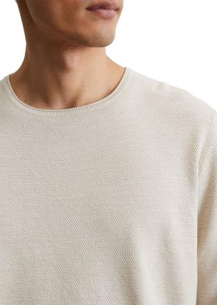 Marc O'Polo Rundhalspullover regular fit, mit feiner Piqu&eacute;-Struktur