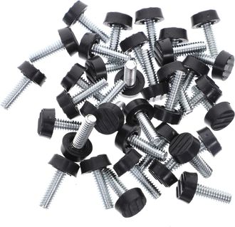 Soimiss 50 Stück Möbel nivellierfüße Gewinde Verstellbare Möbelfüße Tischbeine Höhenverstellbar für Tische Stühle Schränke Geräuschreduzierend und Bodenschutz