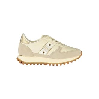 Blauer Leather Sneaker - - Shoes - Damen - Beige - 41 EU