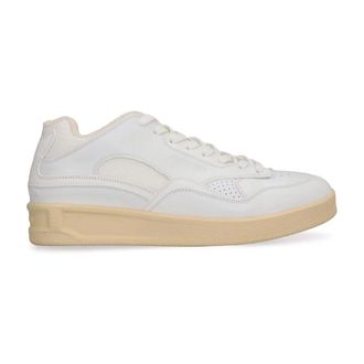 Jil Sander Baskets basses &agrave; empi&egrave;cements - Homme - Chaussures - Blanc - Taille: 45 EU