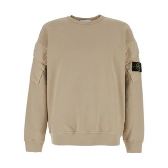 Stone Island Homme, Sweatshirts et sweats à capuche, Beige, Taille: XL Beige SweaT-shirt