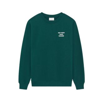Dr&ocirc;le de Monsieur Le Slogan Sweatshirt - - Sweatshirts & Hoodies - Herren - Gr&uuml;n - S