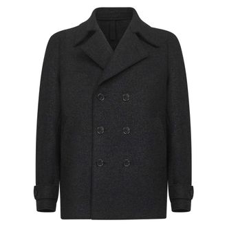 Harris Wharf London Homme, Manteaux, Gris, Taille: 2XL Double-Breasted Manteaux