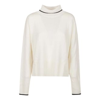Pinko Pinko, Femme, Pulls, Blanc, Taille: 36 FR Falkland Turtleneck Sweater