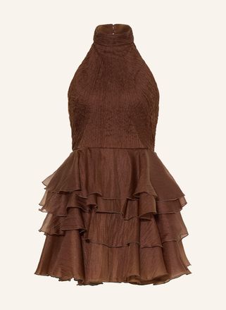 Aje Cocktailkleid Fayette Mit Volants braun