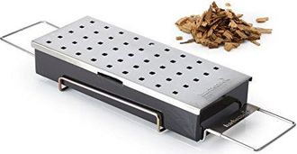 Barbecook R&auml;ucherbox Edelstahl f&uuml;r R&auml;ucher-Chips verleiht Fleisch Fisch Rauch-Auroma Universal geeignet Holzkohlegrill Gas-Grill