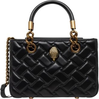 Kurt Geiger Femme, Sacs, Noir, Taille: ONE Size Square Kensington Bag
