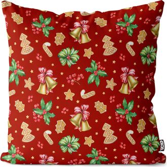 Void Watches Christmas Nikolaus Mistel Kissenbezug Kissenhülle Sofa Couch Wohnzimmer Dekoration Ostern Outdoor Garten Kissen bezug deko, Kissen Größe:50 x 50 cm