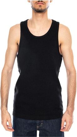 Lee Homme, Tops, Noir, Taille: M Ribbed Tank
