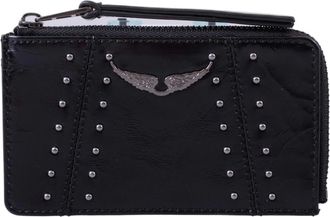 Zadig&Voltaire Femme, Accessoires, Noir, Taille: ONE Size ZV Card Vintage Patent Studs