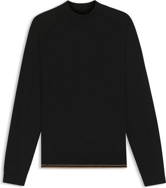 BOSS Herren Perfino IN Pullover aus Woll-Mix mit Stehkragen Schwarz001 XXL