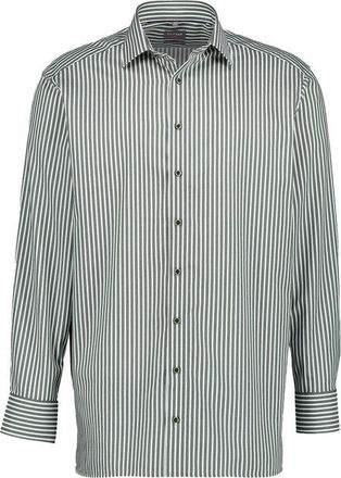 Olymp Herren Hemd gr&uuml;n gestreift Comfort Fit