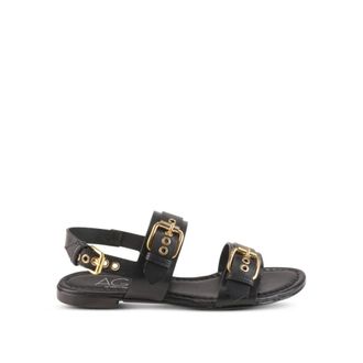 AGL Agl, Femme, Chaussures, Noir, Taille: 39 EU Flat Sandales