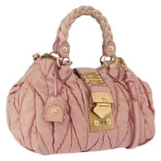 Miu Miu Sac &agrave; main doccasion - Femme - Pre-owned - Rose - Taille: ONE Size