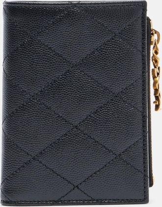 Saint Laurent Portemonnaie Cassandre Bijou aus Leder