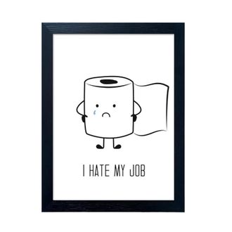 Generic Lustige Kunst f&uuml;r das Badezimmer, rahmenloses Poster, 30 x 40 cm, Dekoration f&uuml;r Badezimmer und WC, f&uuml;r Haus, Wohnung, Hotel, Restaurant, Waschraum, W