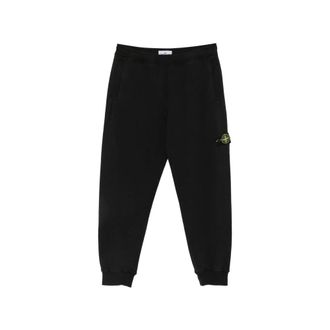 Stone Island Homme, Pantalons, Noir, Taille: M Pantalon de jogging en molleton