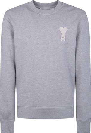 Ami Crewneck Classic Fit With Ami De Coeur Knitt