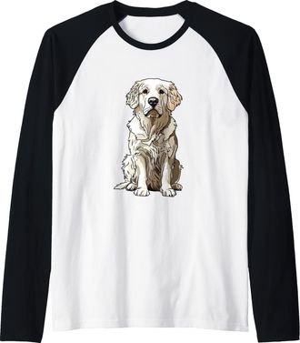 Whyitsme Design Große Pyrenäen-Hunde-Illustration Raglan