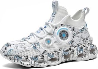 Generic Baskets tendance antid&eacute;rapantes et respirantes pour homme - Chaussures de tennis d&eacute;contract&eacute;es pour homme, blanc, 42 2/3 EU