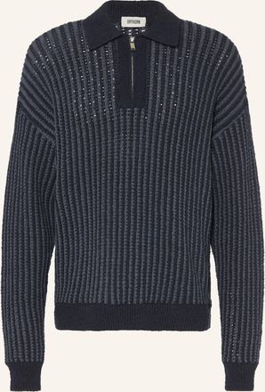 Drykorn Drykorn Strick-Poloshirt Fiedus blau