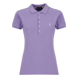 Ralph Lauren Femme, Tops, Violet, Taille: 38 FR Julie Slim Short Sleeve Polo