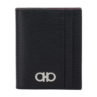 Ferragamo Homme, Accessoires, Noir, Taille: ONE Size Gancini Card Holder