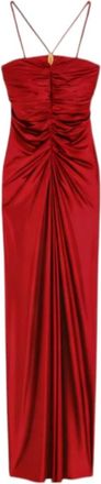 Max Mara Femme, Robes, Rouge, Taille: 42 FR Viscose Jersey Dress
