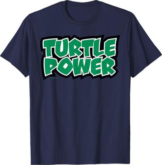 Teenage Mutant Ninja Turtles TMNT Teenage Mutant Ninja Turtles Power-Logo im Retro-Look T-Shirt