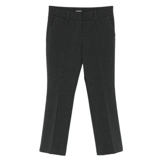 Cambio Trompete Wolle Ersatz Doppelhose - - Trousers - Damen - Grau - L