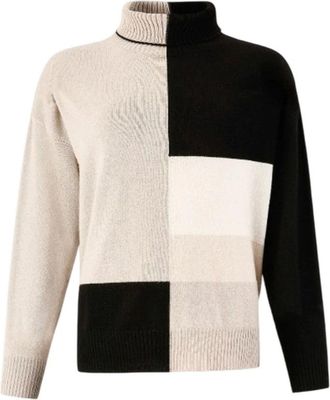 D.exterior Femme, Pulls, Multicolore, Taille: 42 FR Rib Turtleneck