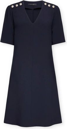 Elena Miro Femme, Robes, Bleu, Taille: 44 FR Robe avec boutons